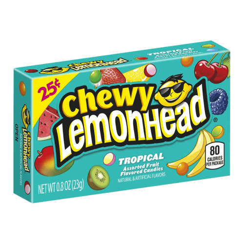 Köp Chewy Lemonheads - Tropical 23g hos Coopers Candy