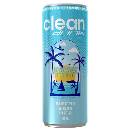 Köp Clean Drink Tropical 33cl hos Coopers Candy