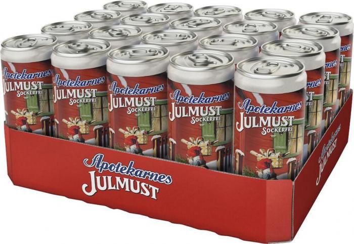 Köp Apotekarnes Julmust Sockerfri 33cl x 20st (helt flak) hos Coopers Candy