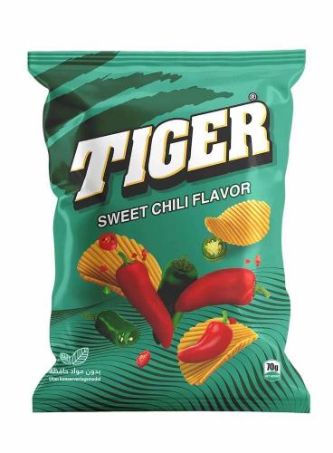 Köp Tiger Chips Sweet Chili 70g hos Coopers Candy