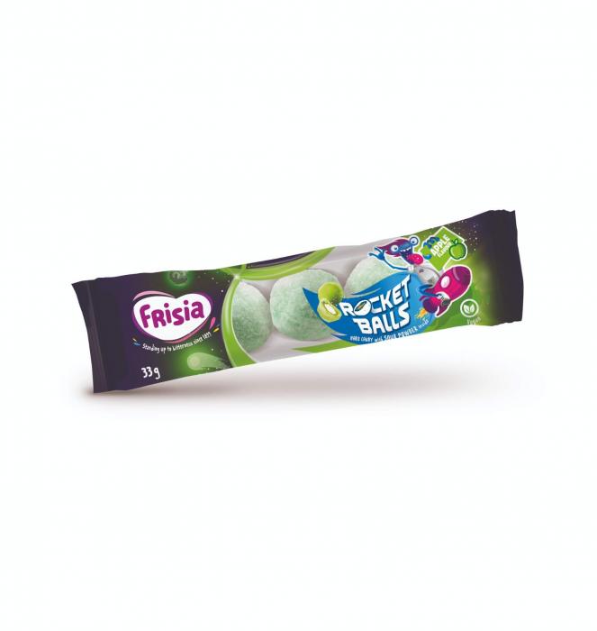 Köp Frisia Rocket Balls - Apple 33g (1st) hos Coopers Candy