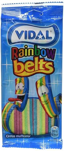 Köp Vidal Rainbow Belts 100g hos Coopers Candy Köp Vidal Rainbow Belts 100g hos Coopers Candy