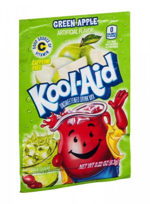 Köp Kool-Aid Soft Drink Mix Green Apple hos Coopers Candy