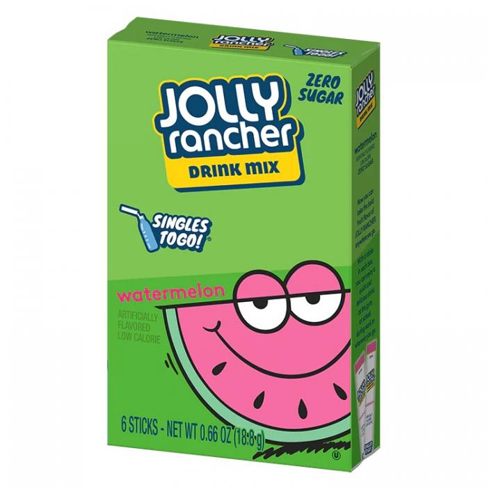 Köp Jolly Rancher Singles to Go 6 pack - Watermelon 18g hos Coopers Candy