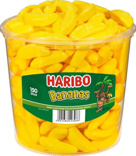 Köp Haribo Bananas 1.05kg hos Coopers Candy