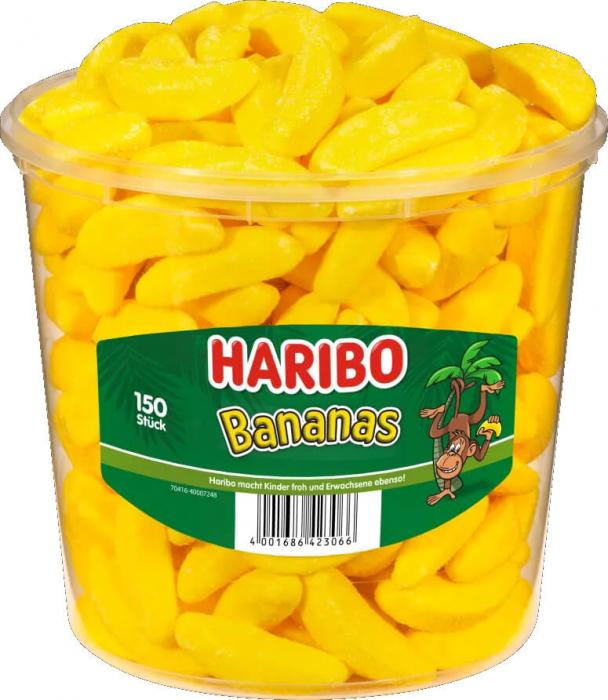 Köp Haribo Bananas 1.05kg hos Coopers Candy