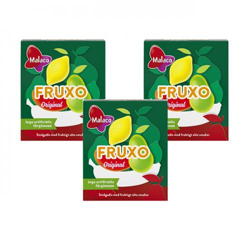 Köp Malaco Fruxo Tablettask 20g x 3st hos Coopers Candy