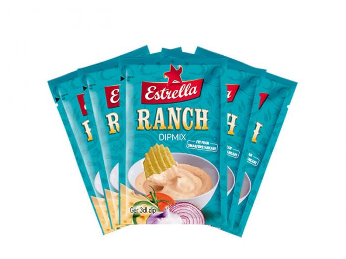 Köp Estrella Dipmix Ranch 24g x 5st hos Coopers Candy