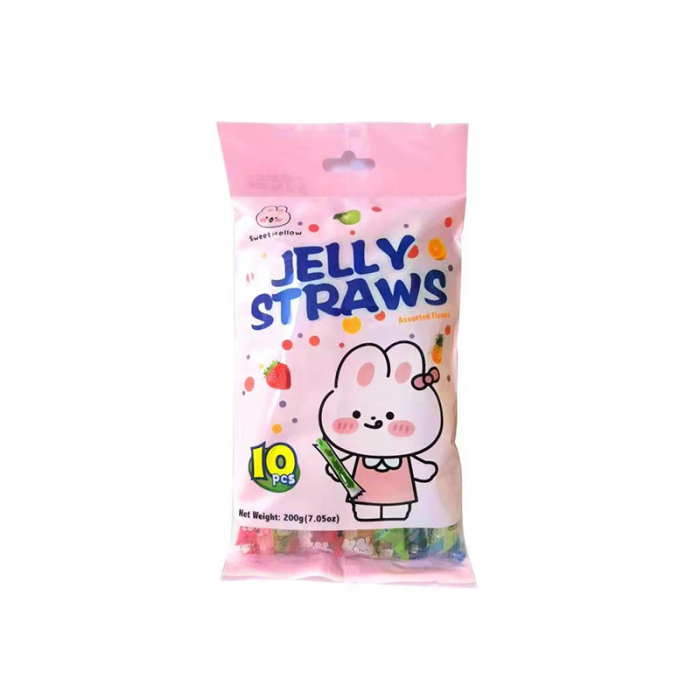 Köp SweetMellow Jelly Straws Assorted 200g hos Coopers Candy