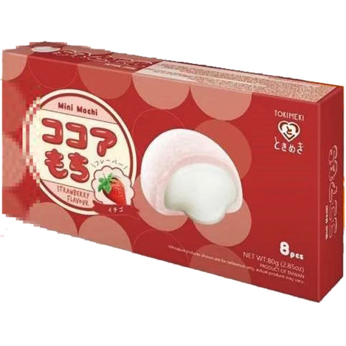 Köp Tokimeki Mini Mochi Strawberry Flavour 80g hos Coopers Candy