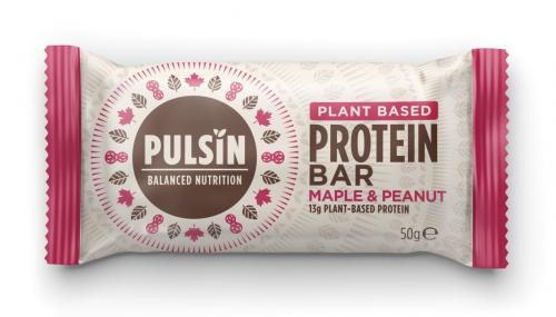Köp Pulsin Plant Based Protein Bar Maple And Peanut 50g Hos Coopers Candy