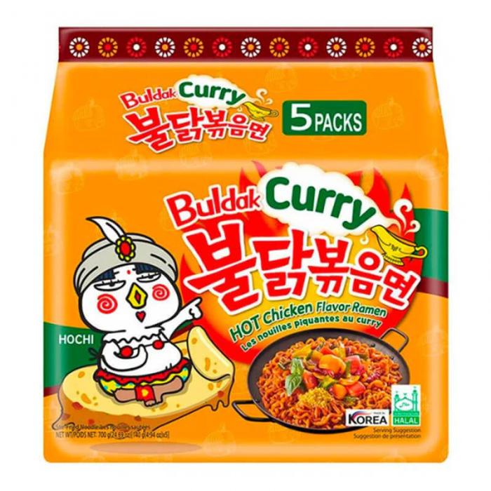 Köp Samyang Buldak Hot Chicken Curry Flavor 140g x 5st hos Coopers Candy