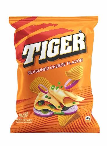 Köp Tiger Chips Cheese 70g hos Coopers Candy