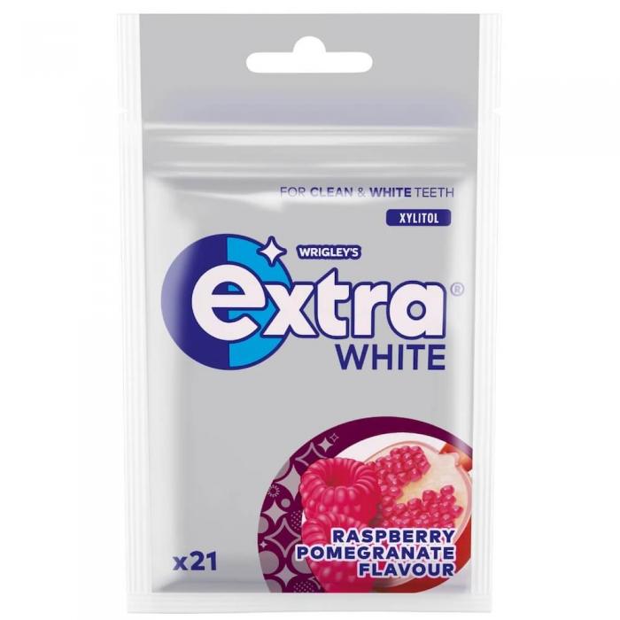 Köp Wrigleys Extra White Raspberry Pomegranate 29g hos Coopers Candy