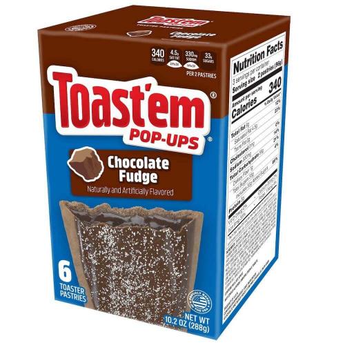 Köp Toast'em Frosted Chocolate Fudge 288g hos Coopers Candy