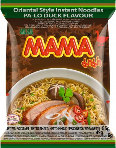 Köp Mama Instant Noodles Duck Flavour 55g hos Coopers Candy