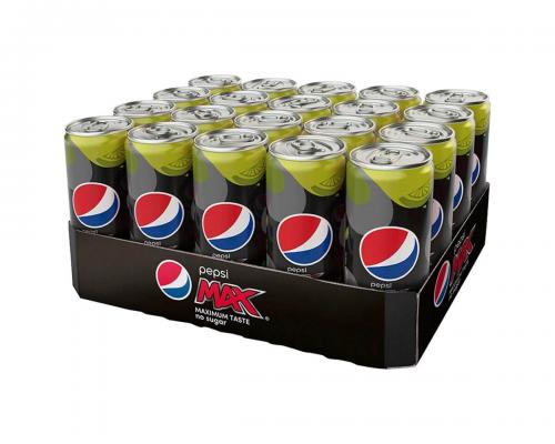 Köp Pepsi Max Lime 33cl x 20st (helt flak) hos Coopers Candy