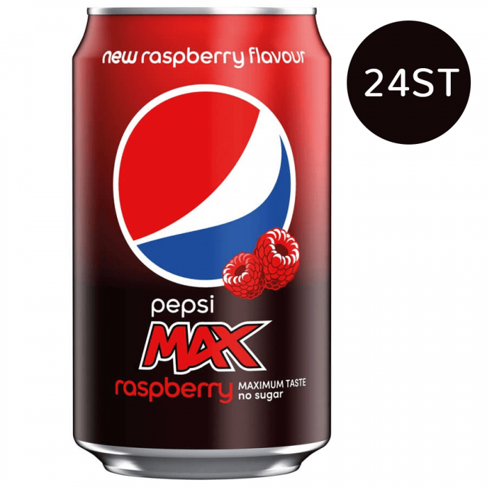 Köp Pepsi Max Raspberry 33cl x 24st hos Coopers Candy