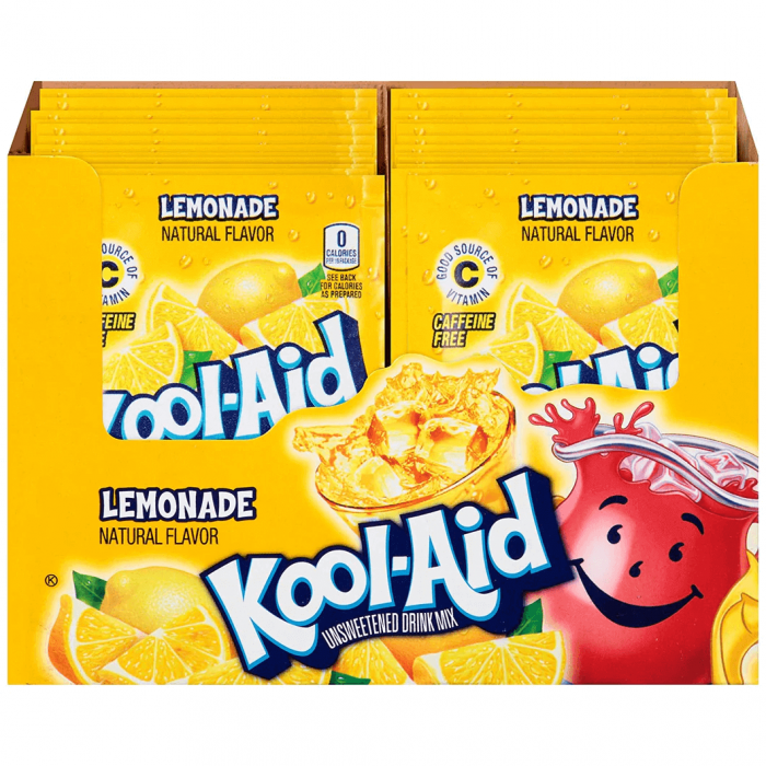 Köp Kool-Aid Soft Drink Mix - Lemonade x 48st (hel låda) hos Coopers Candy