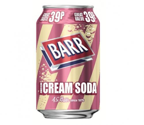 Köp Barr American Cream Soda 33cl hos Coopers Candy