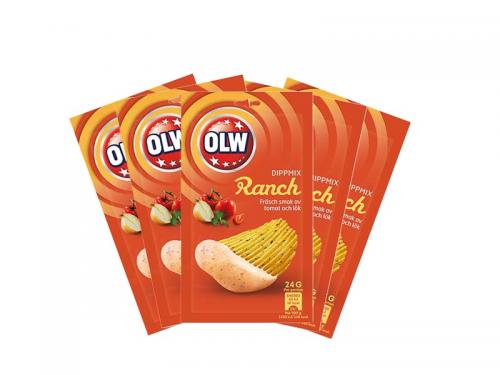 Köp OLW Dipmix Ranch 24g x 5st hos Coopers Candy