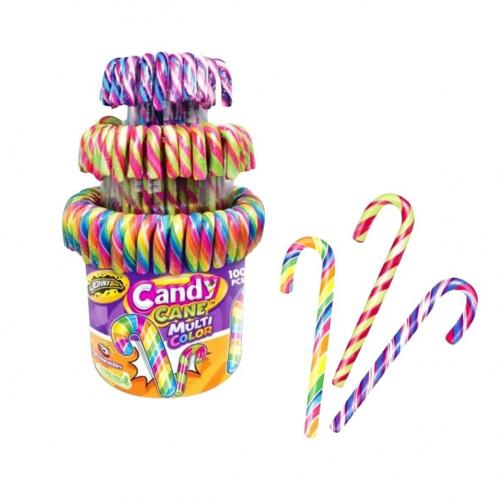 Köp Johny Bee Candy Canes Multicolor 100st hos Coopers Candy