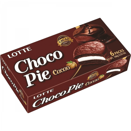 Köp Lotte Choco Pie Cacao 168g hos Coopers Candy