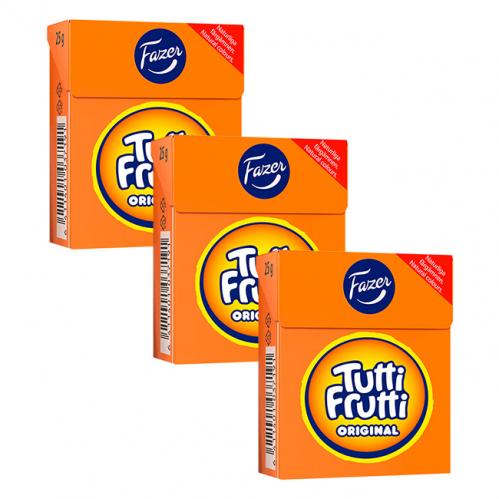 Köp Tutti Frutti Original Tablettask 38g x 3st hos Coopers Candy