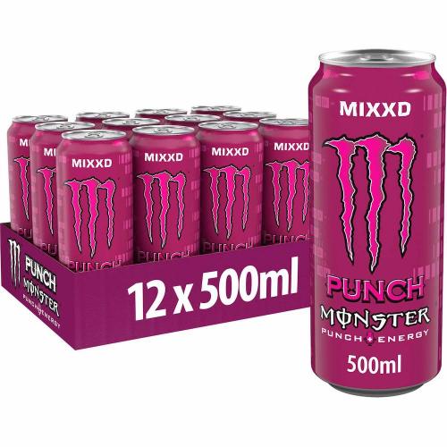 Köp Monster Energy Drink Punch MIXXD 50cl x 12st hos Coopers Candy