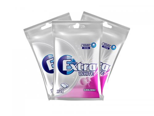 Köp Wrigleys Extra Tuggummi White Bubblemint 29g x 3st hos Coopers Candy