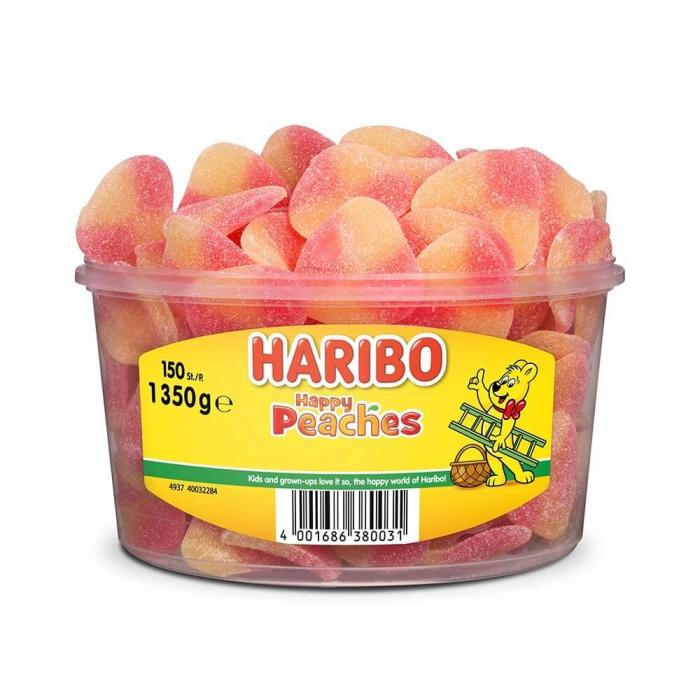 Köp Haribo Happy Peaches 1.35kg hos Coopers Candy