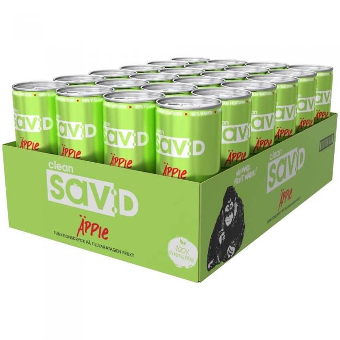 Köp Clean Drink Sav:D - Äpple 33cl x 24st (helt flak) hos Coopers Candy