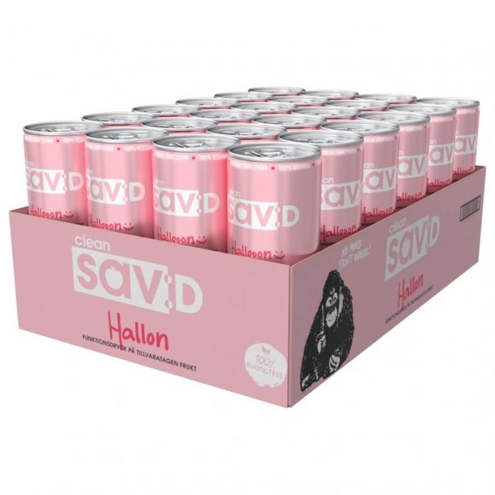 Köp Clean Drink Sav:D - Hallon 33cl x 24st (helt flak) hos Coopers Candy