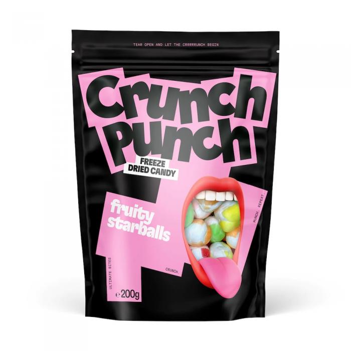 Köp Crunch Punch Freeze-Dried Fruity Starballs 100g hos Coopers Candy