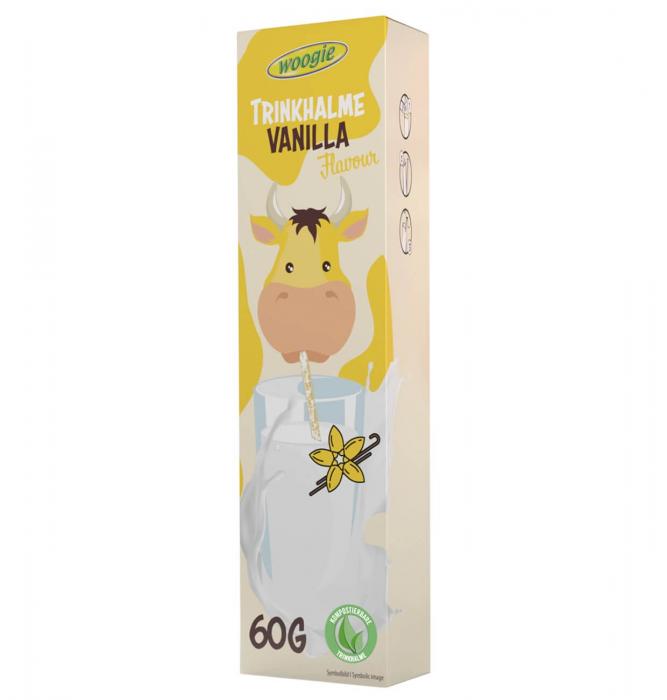 Köp Woogie Straws with Vanilla Flavour 10-pack 60g hos Coopers Candy