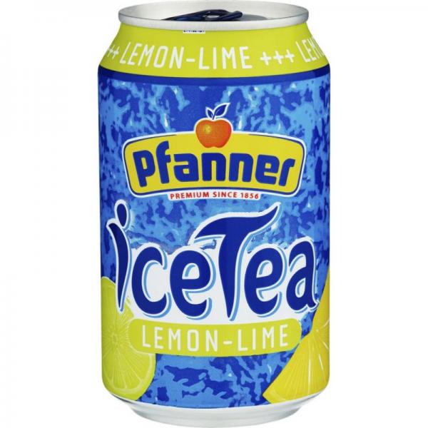 Köp Pfanner IceTea Lemon Lime 33cl hos Coopers Candy