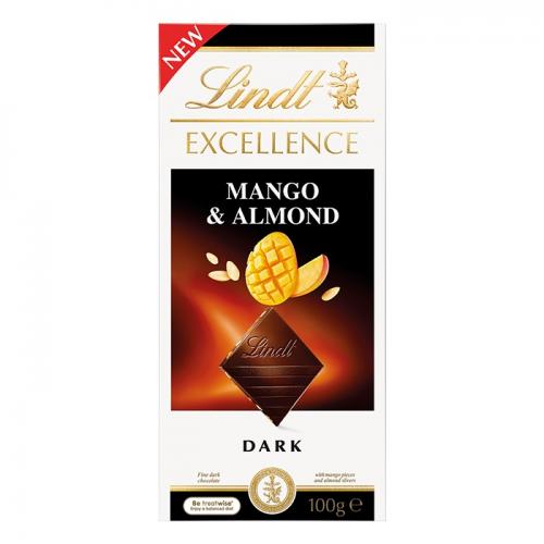 Köp Lindt Excellence - Mango & Almond 100g hos Coopers Candy Köp Lindt Excellence - Mango & Almond 100g hos Coopers Candy