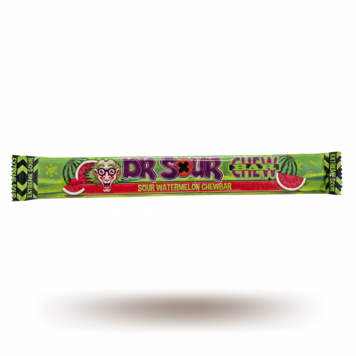 Köp Dr Sour Watermelon Chew Bar 50g hos Coopers Candy Köp Dr Sour Watermelon Chew Bar 50g hos Coopers Candy
