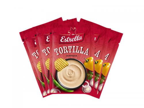 Köp Estrella Dipmix Tortilla 28g x 5st hos Coopers Candy