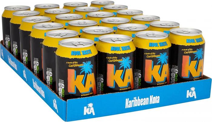 Köp KA Karibbean Cola 33cl x 24st (helt flak) hos Coopers Candy