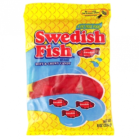 Swedish Fish Assorted Bag 226g - present/presenttips