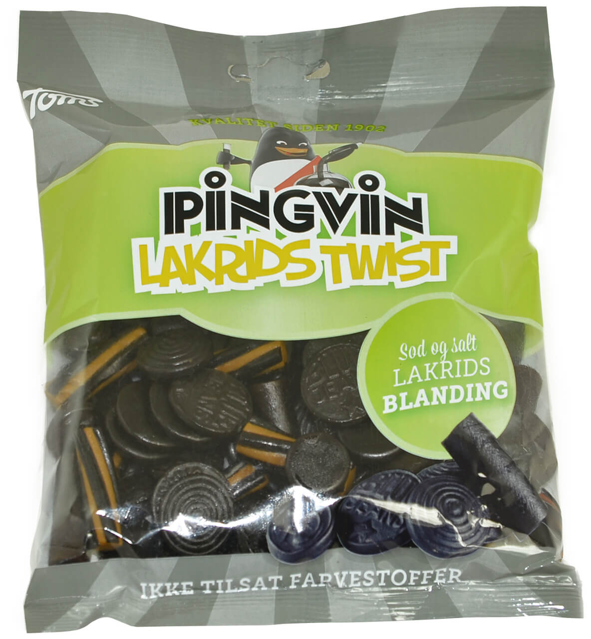 Pingvin Lakrits Twists 275g - present/presenttips