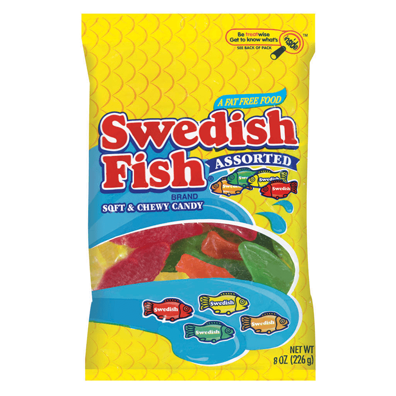 Swedish Fish Assorted Bag 226g - present/presenttips