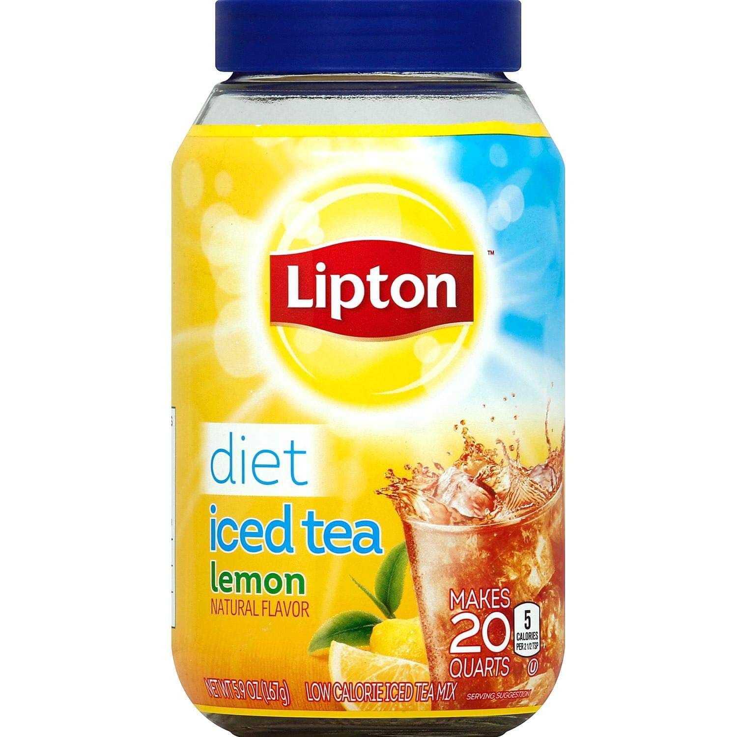 Lipton Diet Iced Tea Lemon Drink Mix 167g - present/presenttips