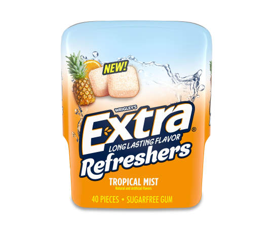 Wrigleys Extra Gum Refreshers Tropical Mist 124g - present/presenttips