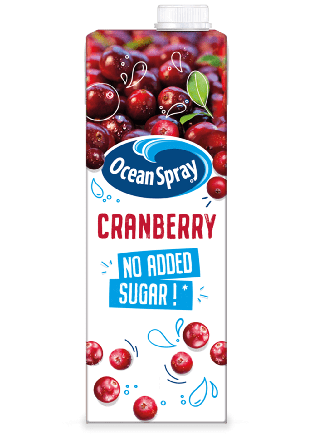 Ocean Spray Cranberry No Added Sugar 1L - present/presenttips