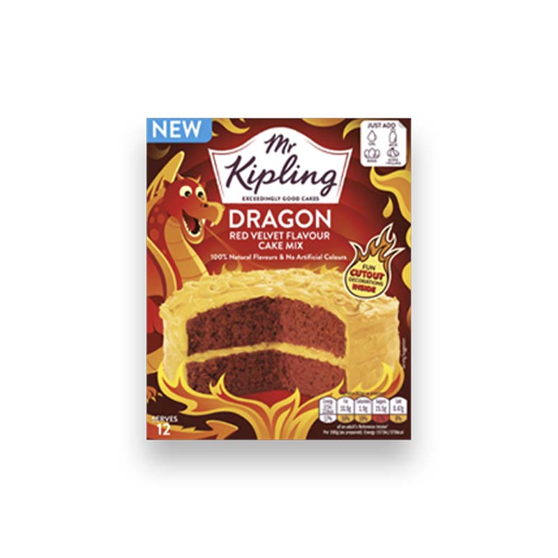 Mr Kipling Dragon Red Velvet Cake Mix 400g - present/presenttips
