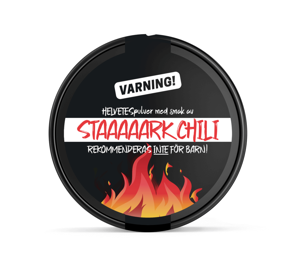 Helvetespulver Stark Chili 5g - present/presenttips
