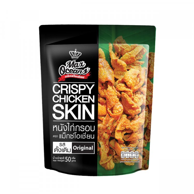 Max Oceans Crispy Chicken Skin Original 30g - present/presenttips