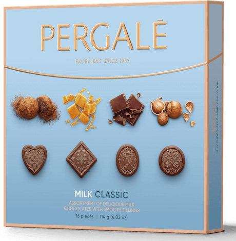 Köp Pergale Milk Classics 114g hos Coopers Candy